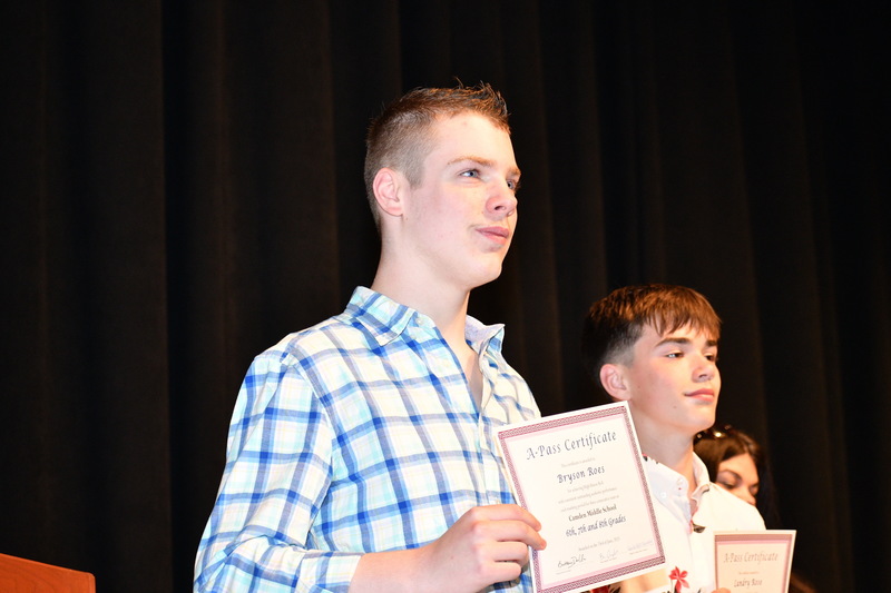 CMS Holds 8th Grade Moving Up Ceremony | Camden Central School District